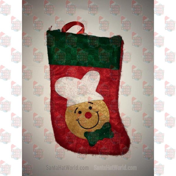 Mini Gingerbread Man Stocking - Santa Hat World